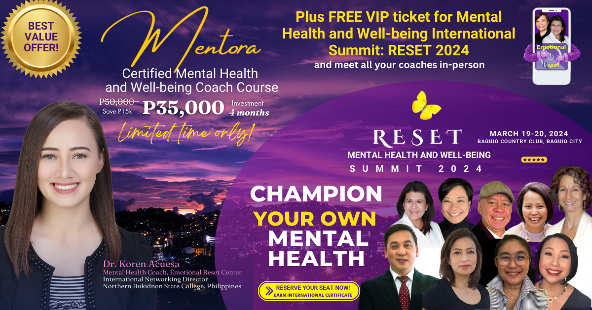 Register for the RESET Mental Health and Well-being Summit: 2024 - Emotional Reset Center